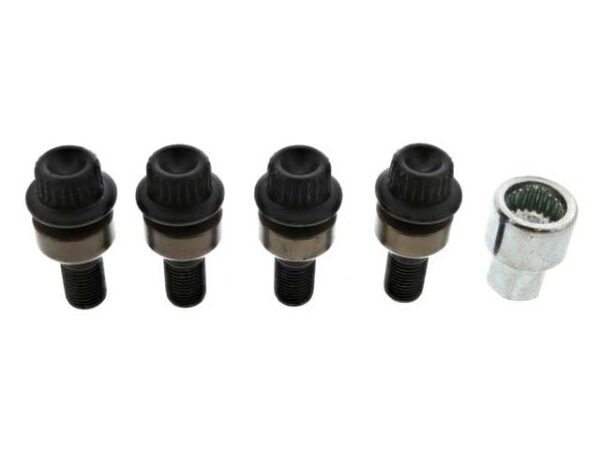 WHT-006-979-A (wht006979a) Porsche Wheel Lock Set - Black (45 mm Bolts)